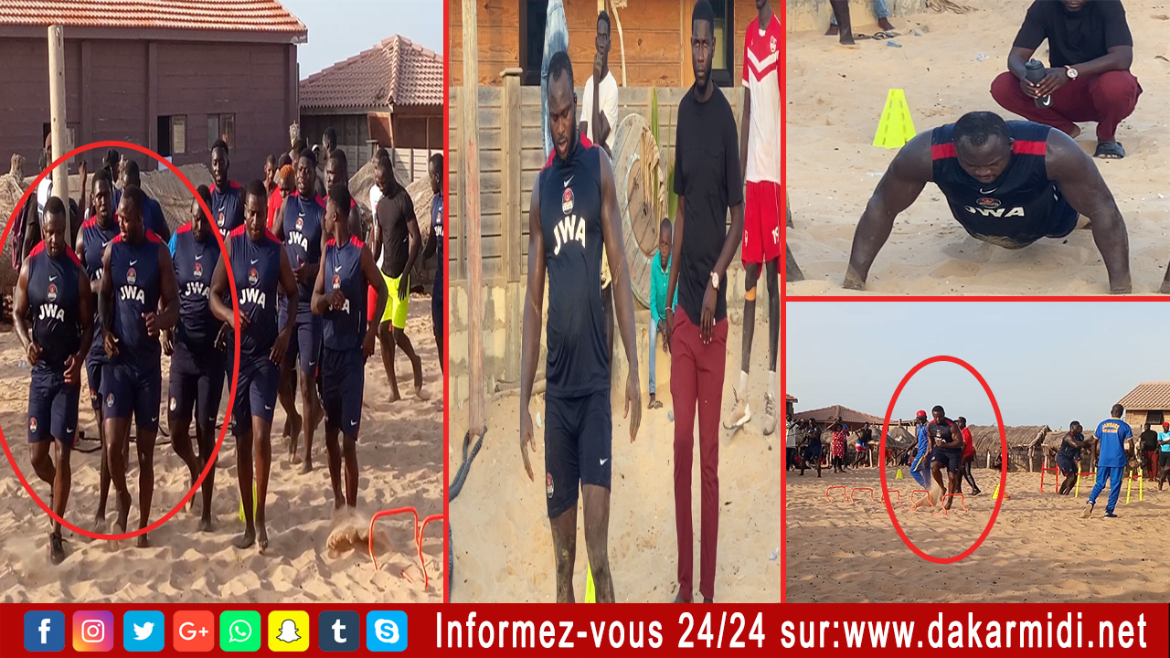 Modou Lô et Papa SOW en pleine séance d'entraînement avec un état de ...