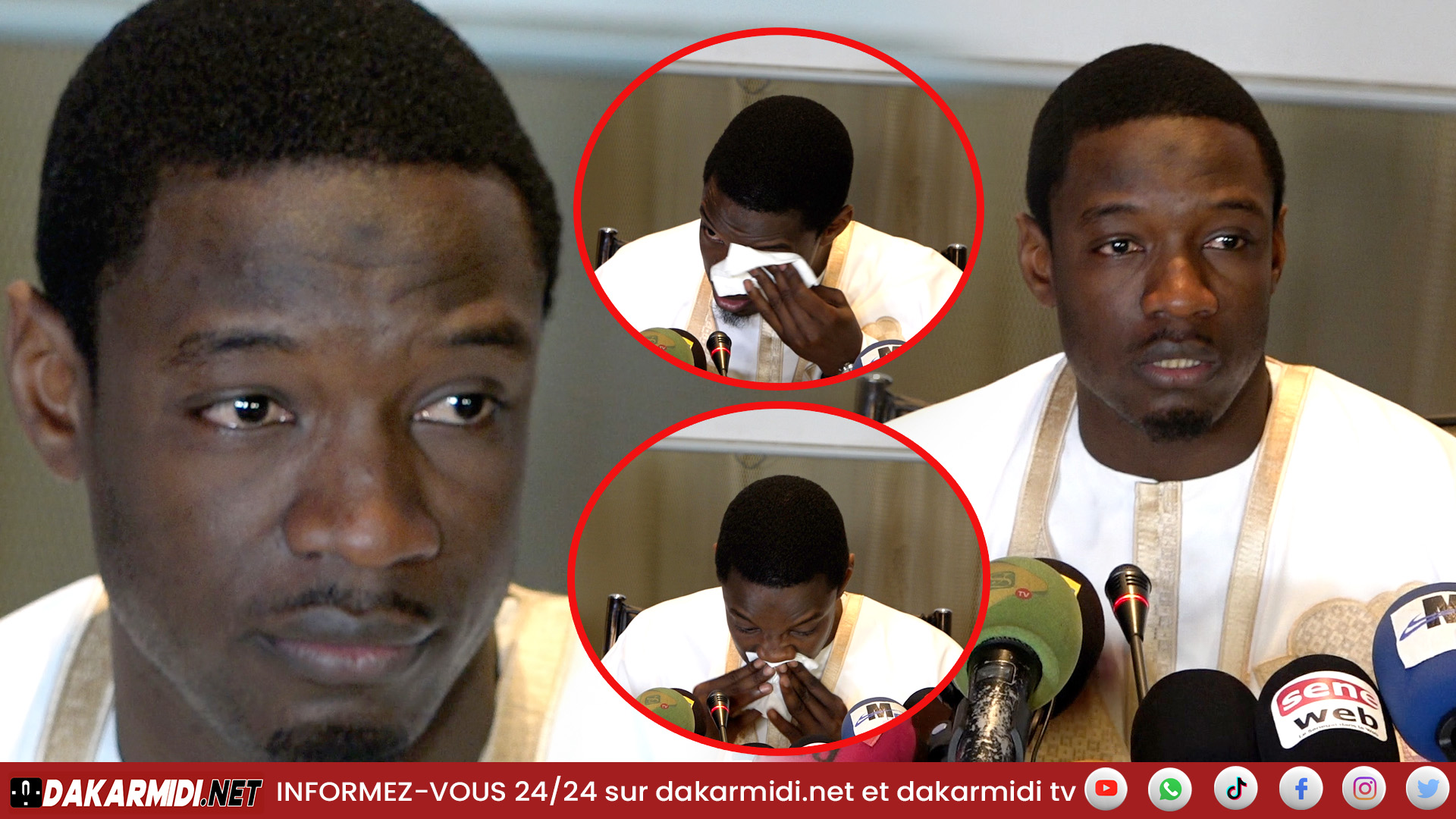 Emouvant :Pape Djibril Fall craque et fond en larmes lors de sa ...
